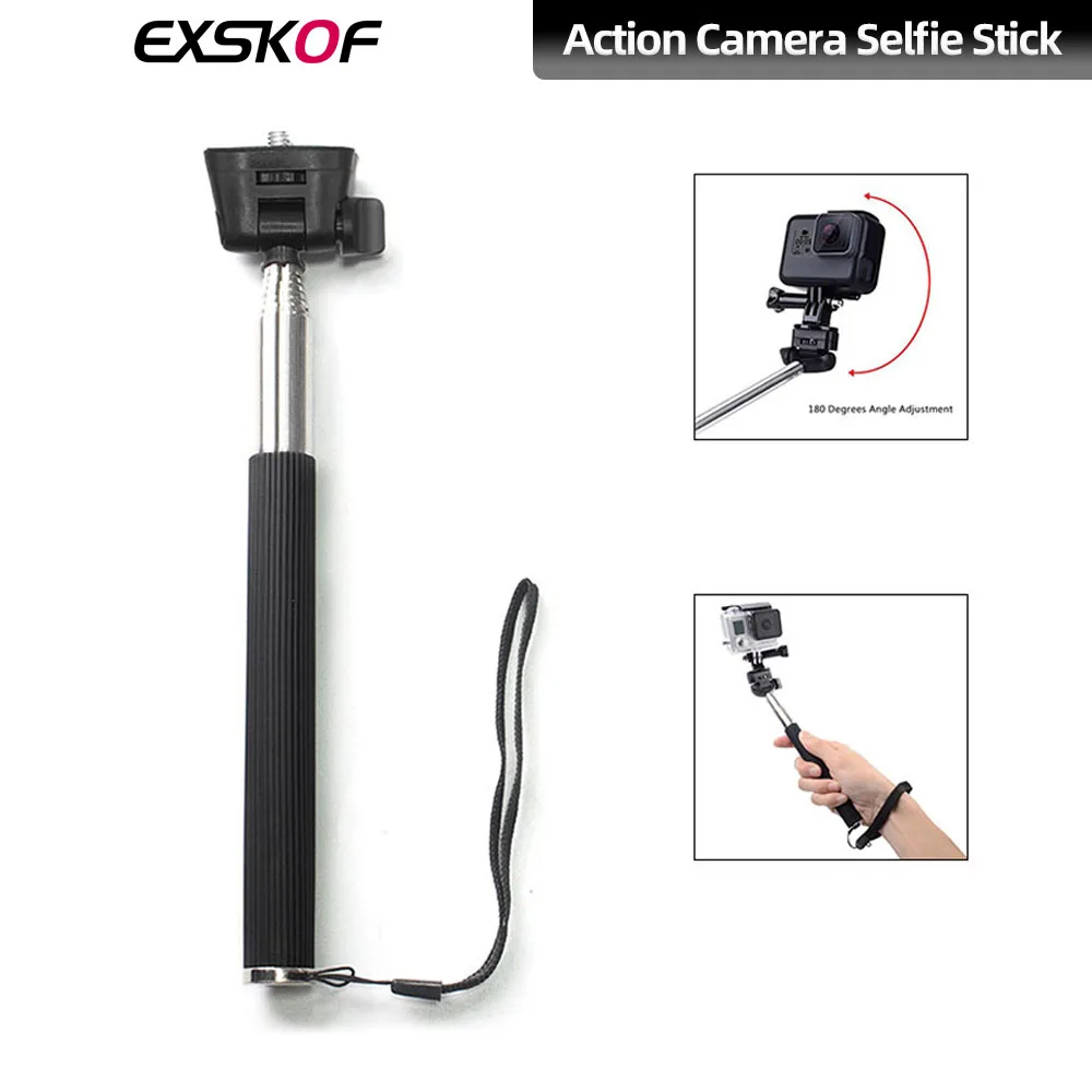 For-GoPro-12-Selfie-Stick-Retractable-Selfie-Stick-1-4-Screw-Hole-Base ...