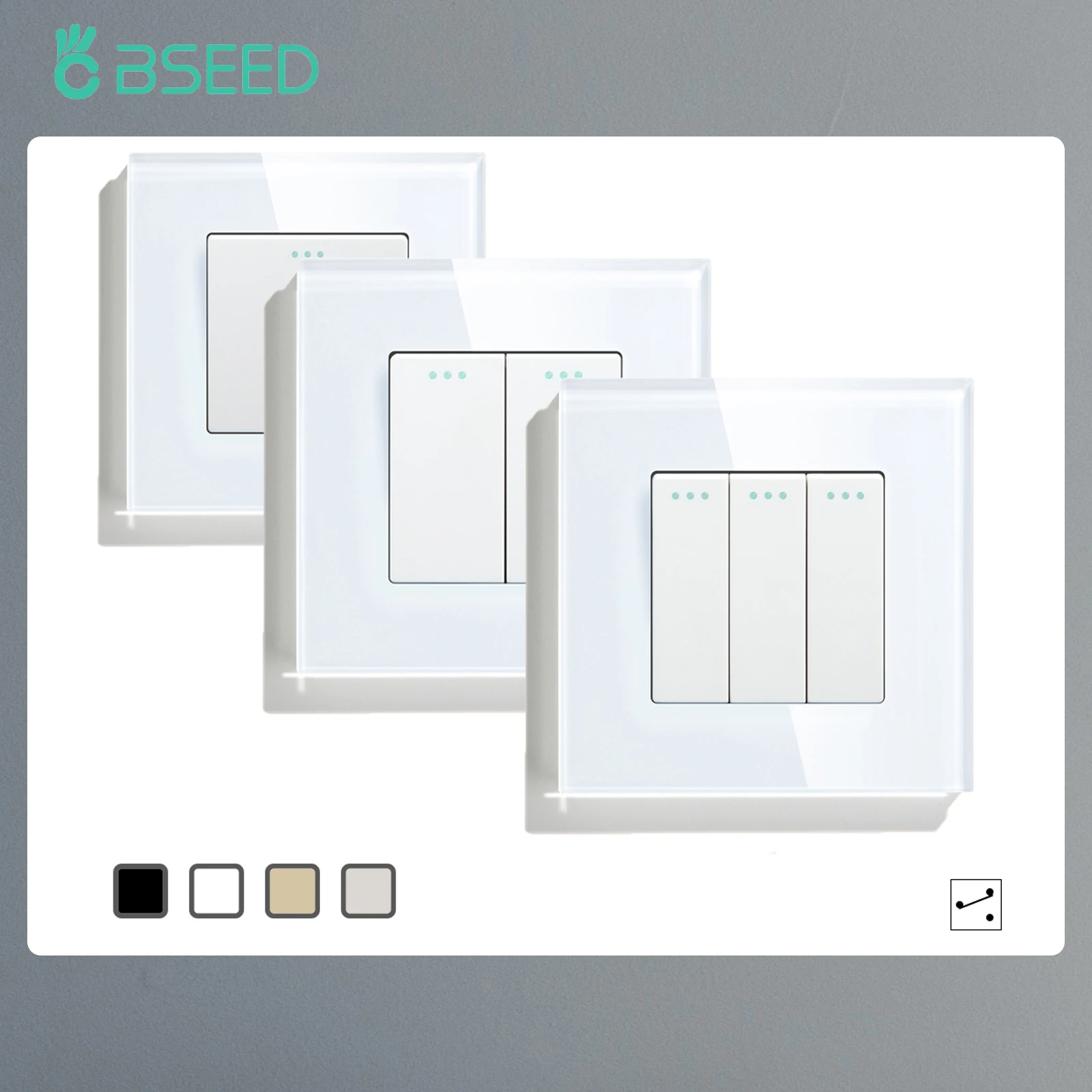 BSEED-Mechanical-Light-Switch-Wall-Power-Switch-On-Off-Switch-Button ...