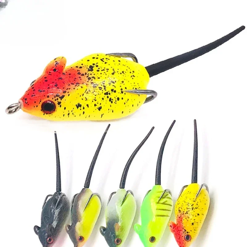 Mouse-Lure-Tube-Soft-Plastic-Ray-Frog-Artificial-Fake-Baits-For-Fishing ...