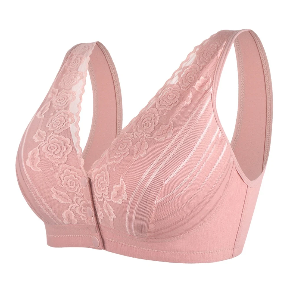 Women's 18 Hour Front Close Wirefree Bras Back Support Posture Full ...