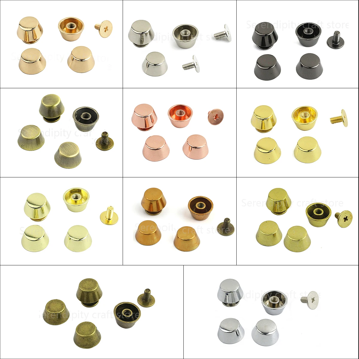 10sets-Brass-Bag-legs-Bottom-Rivets-for-Leather-DIY-Studs-Bag-Wear ...