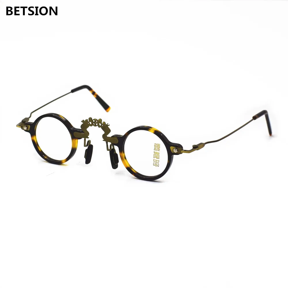 Super-Small-Round-31mm-Tortoise-Eyeglasses-Frames-Acetate-Full-Rim ...