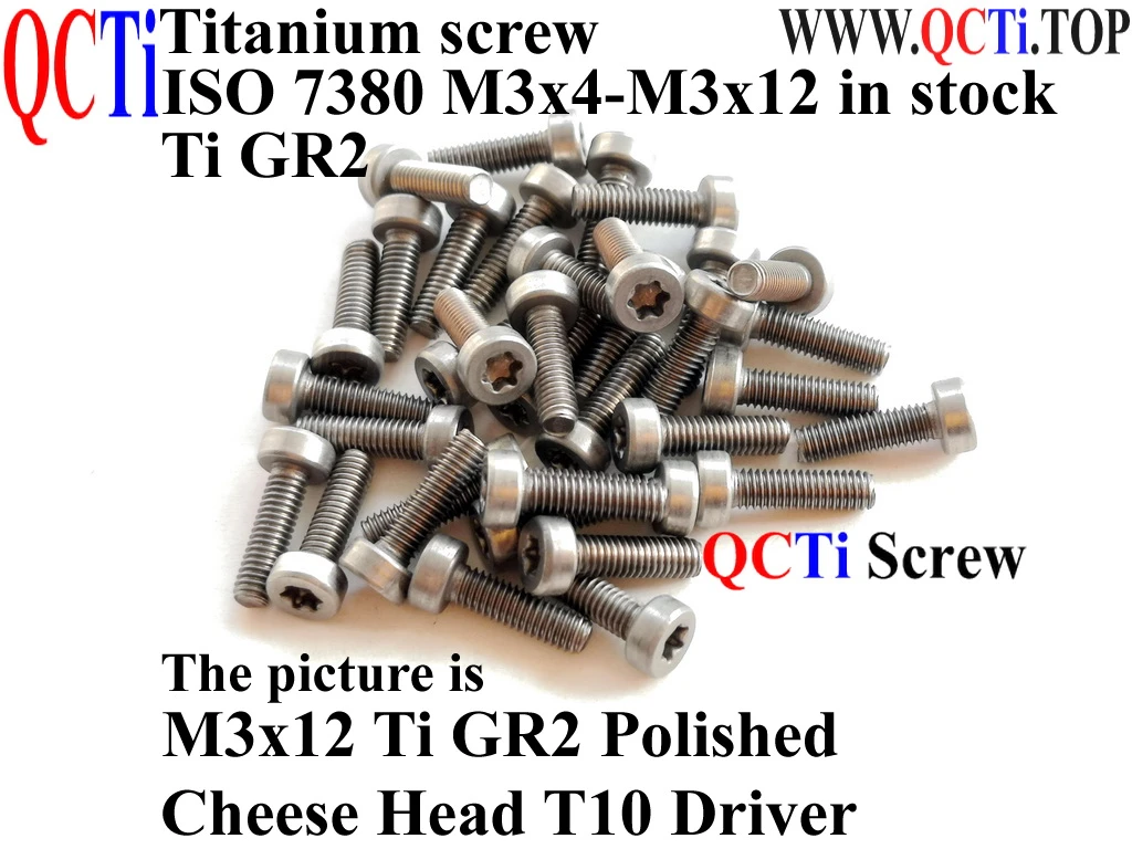 Iso 14580 M3 Titanium Screws M3x4 M3x5 M3x6 M3x8 M3x9 M3x10 M3x12 Torx ...