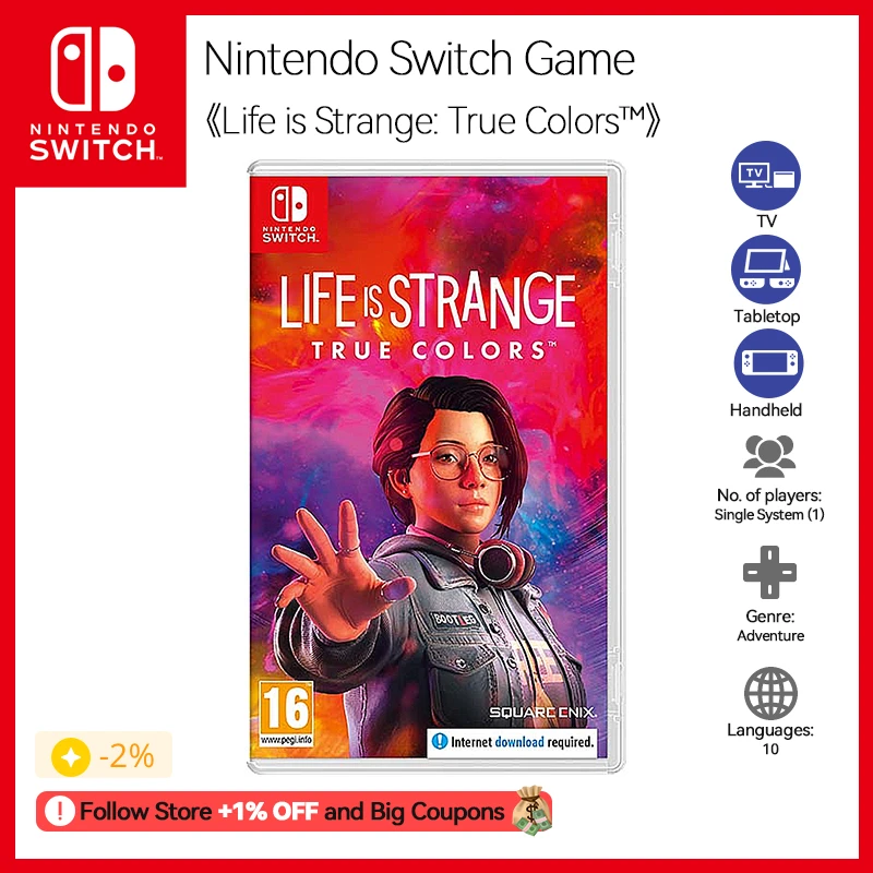 Nintendo Switch Game Life is Strange True Colors Genre Adventure 10 ...