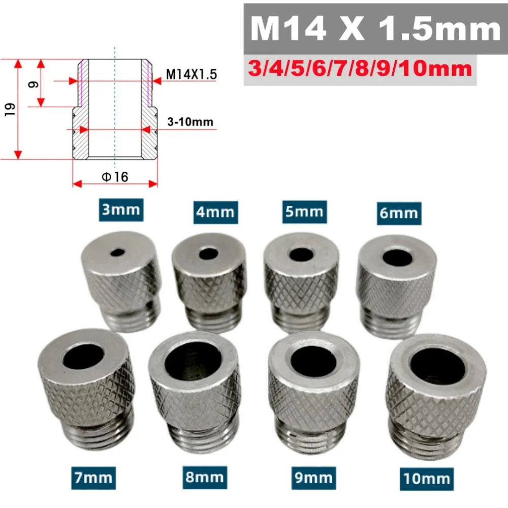 Drill-Sleeve-Woodworking-Drill-Guide-Bushing-M14x1-5-3-10MM-Steel ...