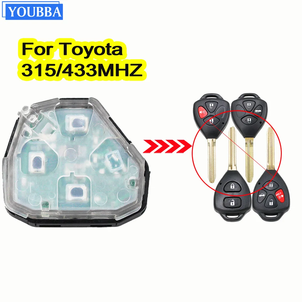 YOUBBA-Internal-Assembly-of-Remote-Key-for-Toyota-Camry-Corolla-Prado ...