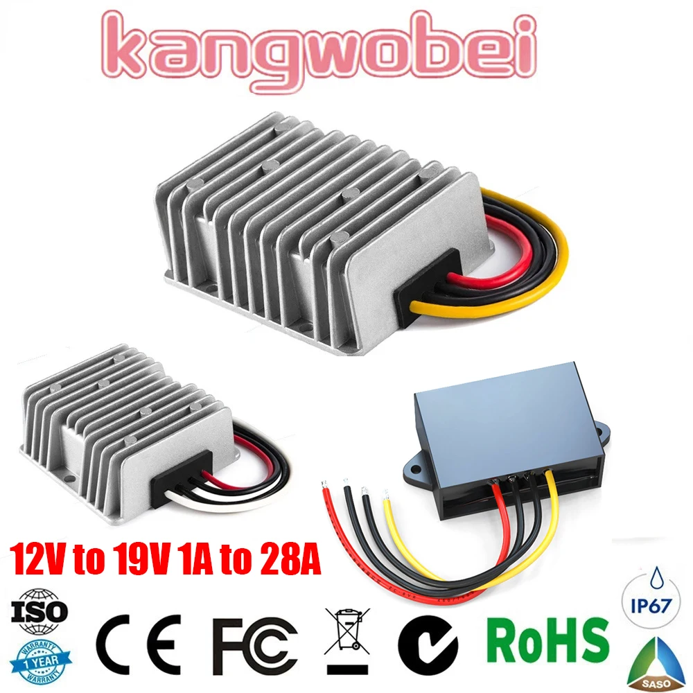 12V to 19V 1A to 28A 19V DC Stabilizer DC to DC Converter Boost Step Up ...