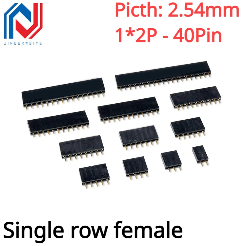 2-54MM-Pitch-Single-Row-Female-2-40P-PCB-socket-Board-Pin-Header ...