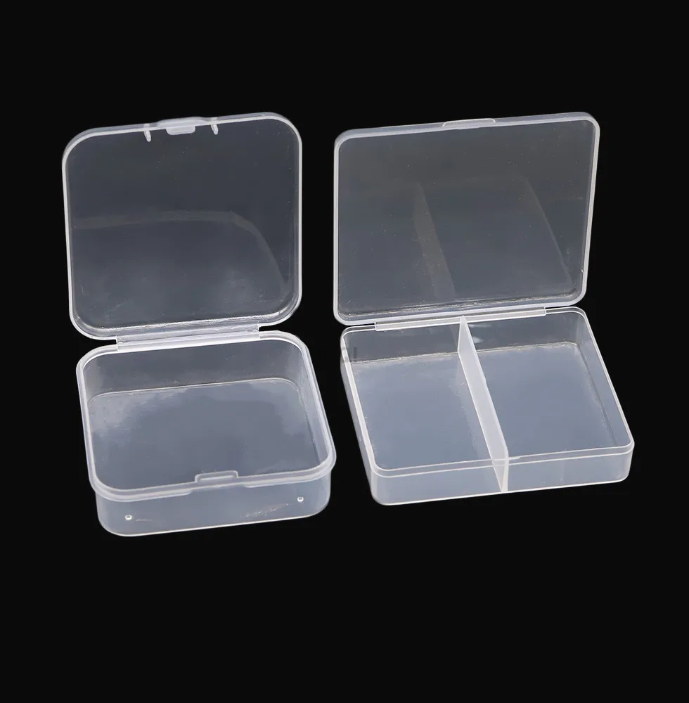New Mini transparent plastic parts box sea fishing gear small box small ...