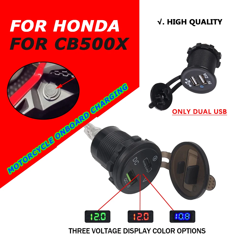 For-HONDA-CB500X-CB-500-X-CB-500X-CB500-X-2023-Accessories-Dual-USB ...