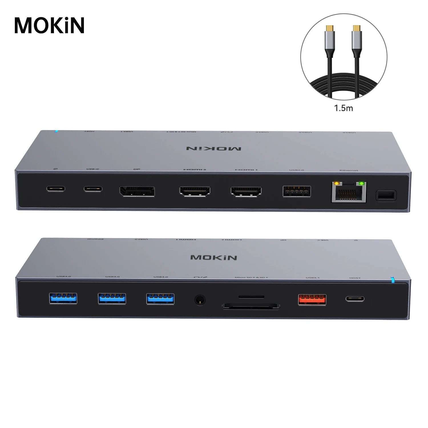 MOKiN-Laptop-Docking-Stations-USB-C-Dock-Display-Adaptor-with-4K-HDMI ...