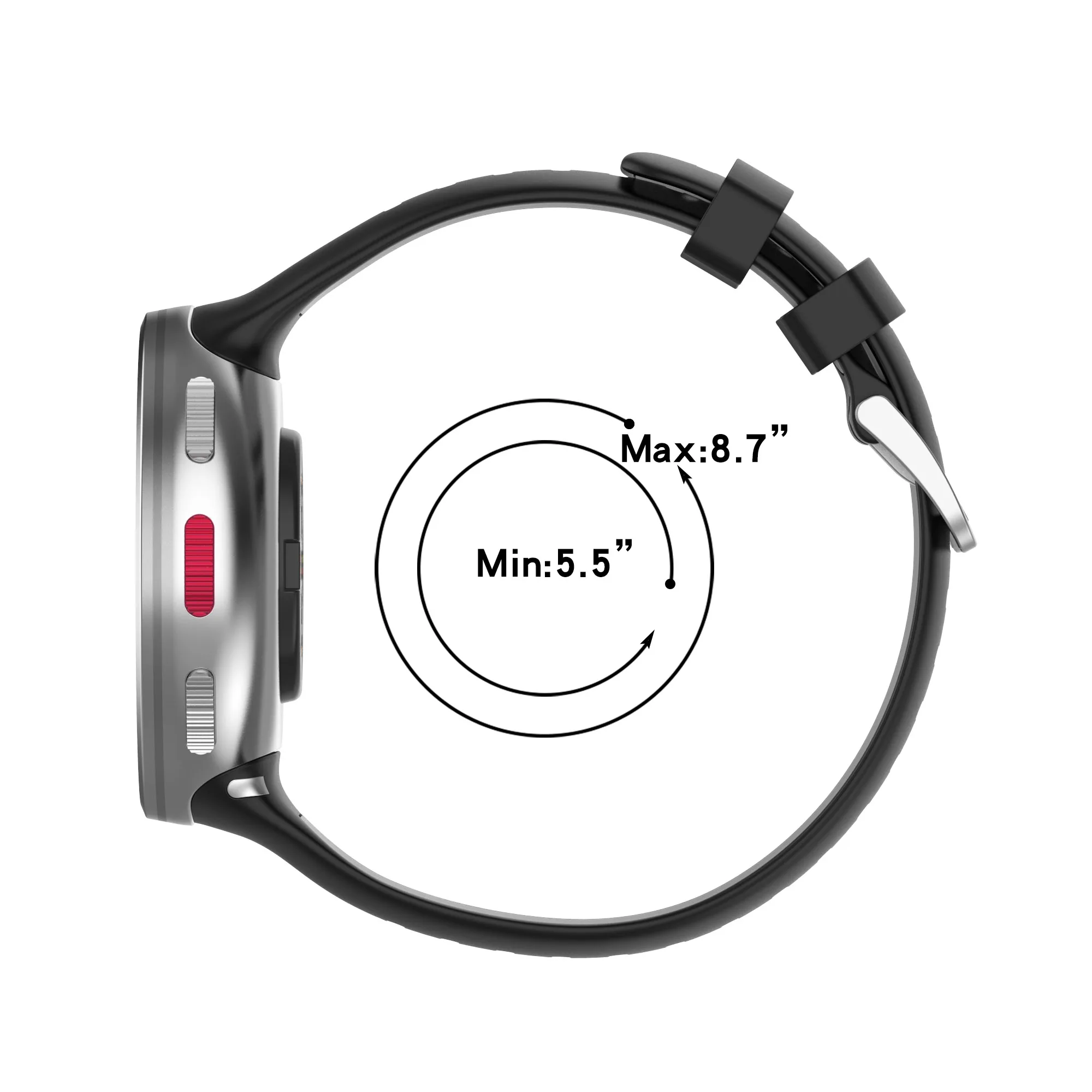 Bracelet Double couleur pour montre connectée Polar Vantage V2,à dégagement rapide,accessoires ...