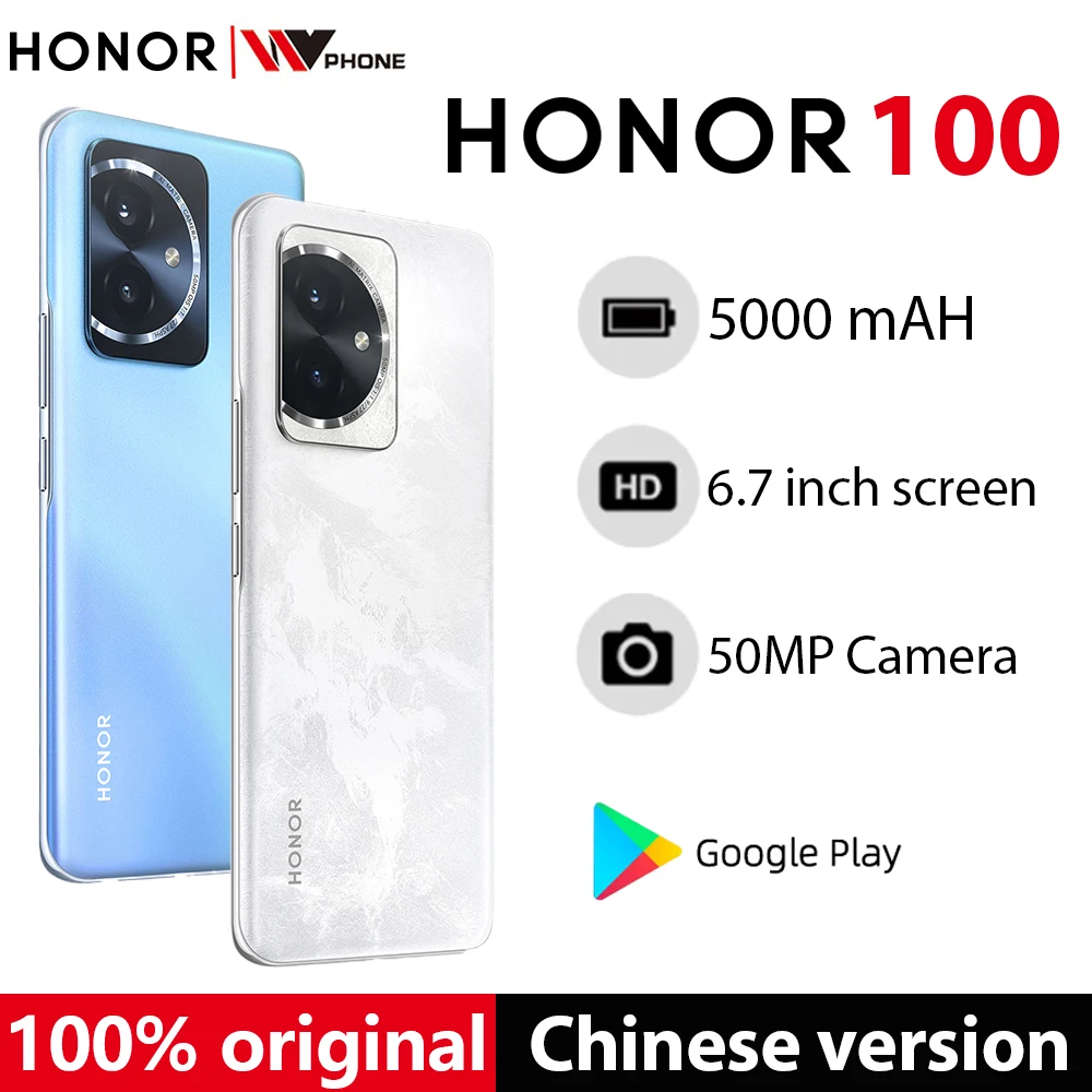 HONOR-100-5G-Smartphone-6-7-OLED-Curved-Screen-Snapdragon-7-Gen3-Octa ...