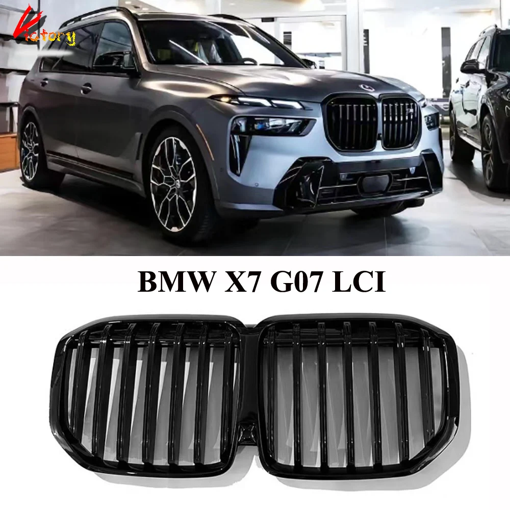 For BMW X7 G07 LCI 2023+ ABS Kidney Grille Front Grills Bumper Lip Car ...