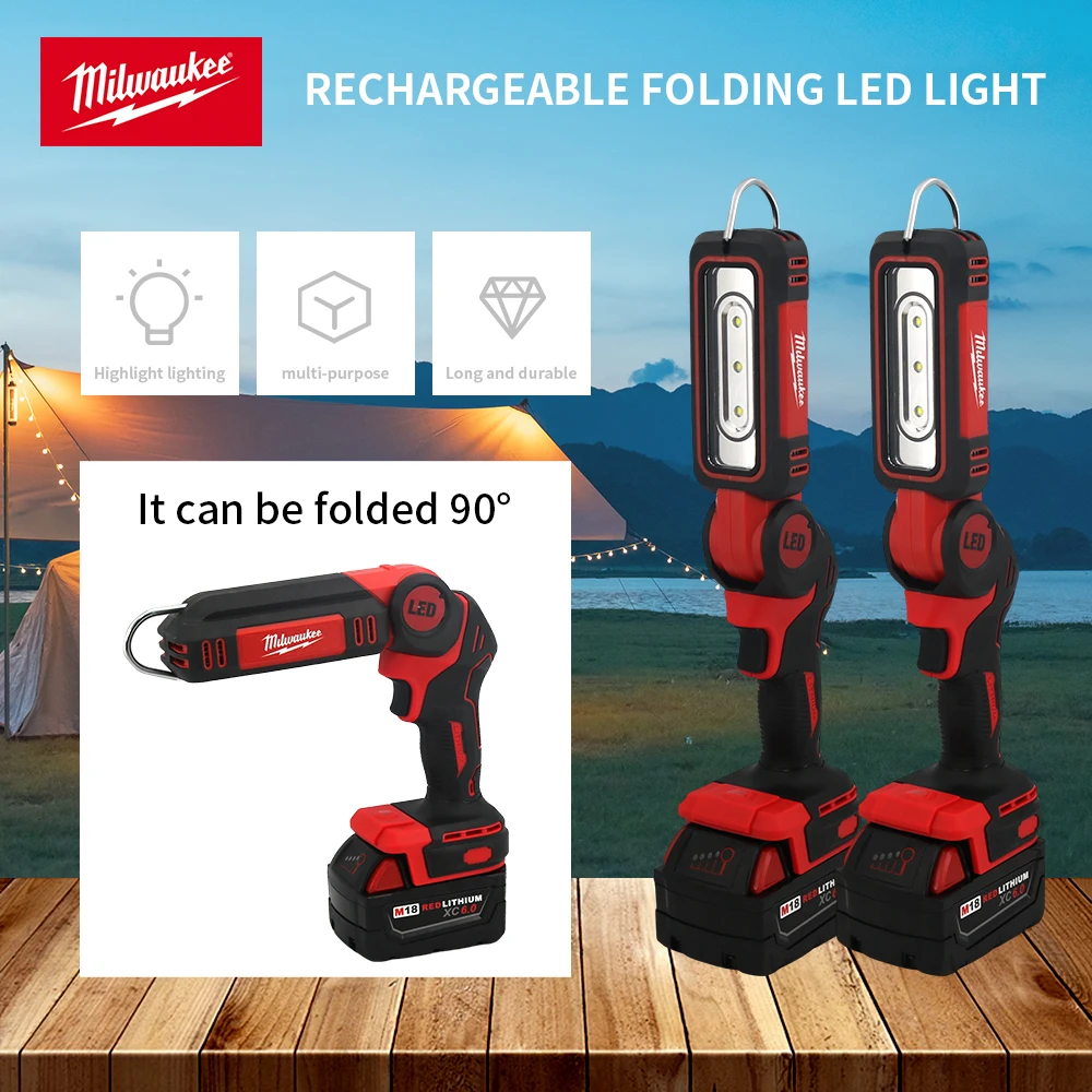 Milwaukee-Luz-LED-de-trabajo-superbrillante-90-desengrasante-bater-a-de ...