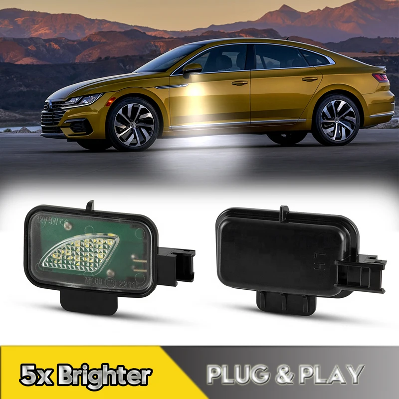 2Pcs-Canbus-LED-Under-Side-Mirror-Lights-Puddle-Welcome-Lamps-For ...