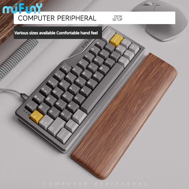 MiFuny-Black-Walnut-Keyboard-Hand-Rest-Original-Split-Wooden-Wrist-Rest ...