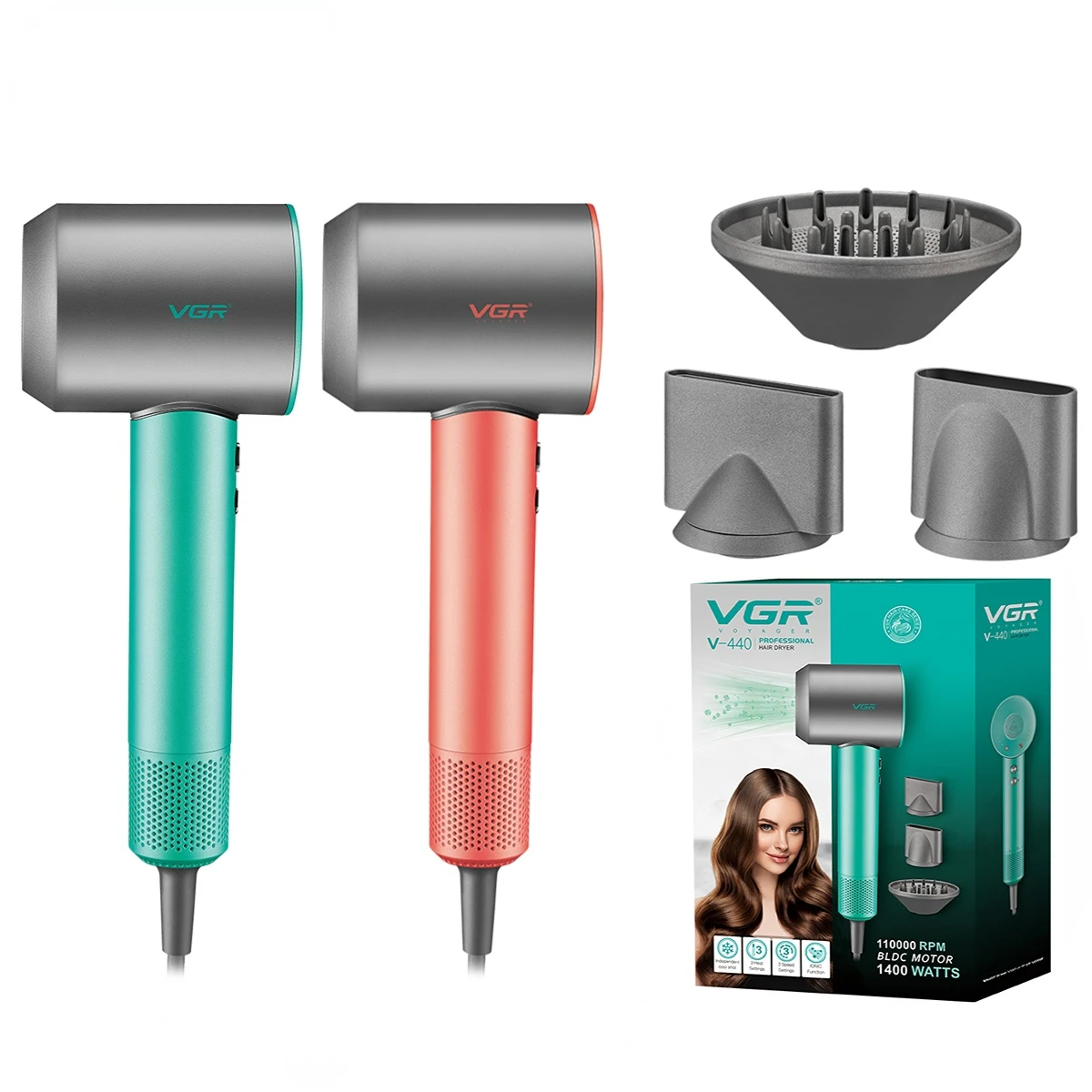 VGR-Hair-Dryer-Professional-Blow-Dryer-110000-RPM-Negative-Ion-Air-Blower-Adjustable-Heat ...