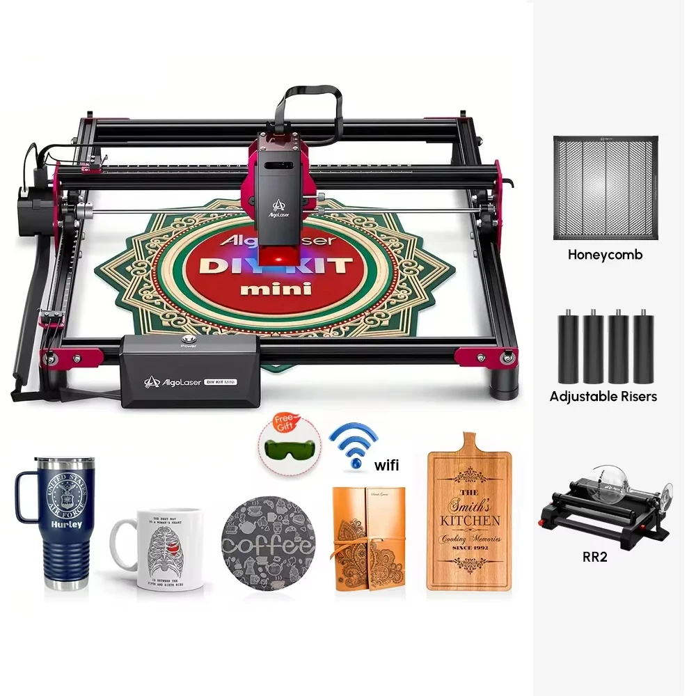 AlgoLaser 5.5W/10W Laser Engraver Cutter For Beginner 12000mm/min Wifi ...
