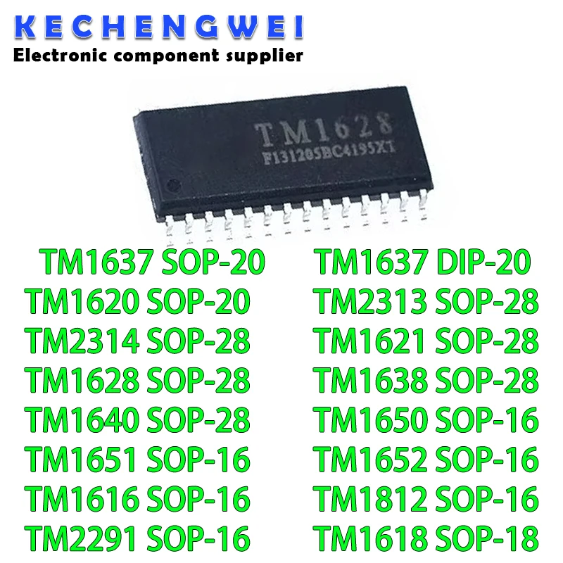 10PCS-TM1637-SOP-SOP-20-DIP-20-TM1620-TM2313-TM2314-TM1621-TM1628 ...