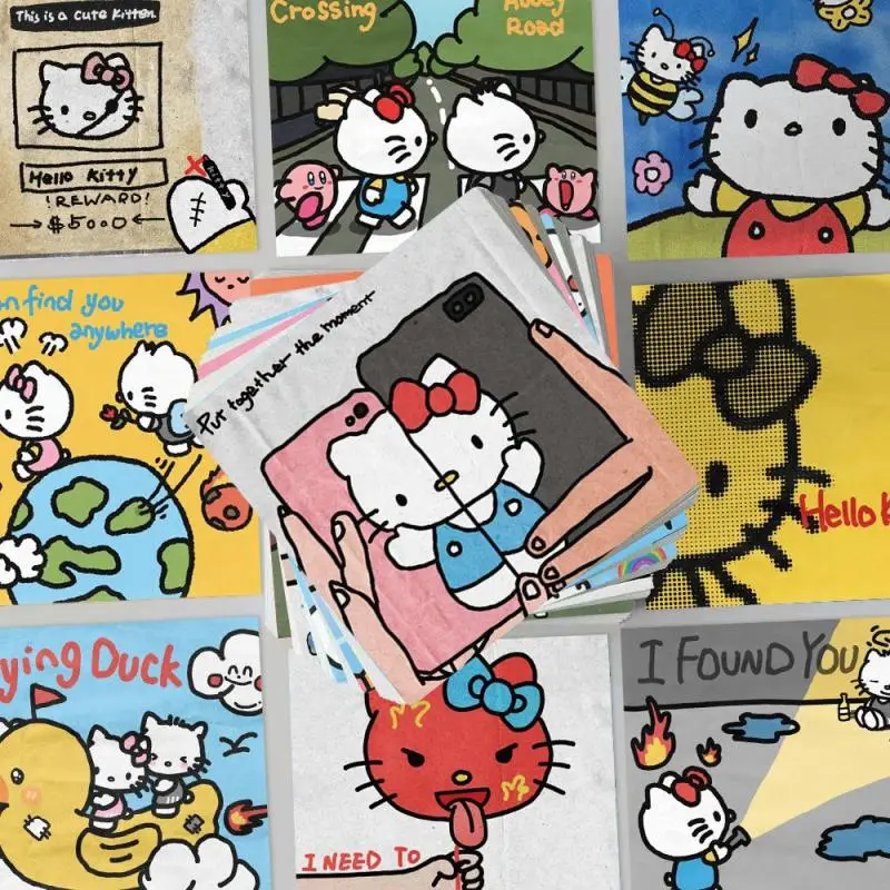 62-Sheets-Hello-Kitty-Stickers-No-Repeat-Kawaii-Kids-Toys-Cute-Sanrio ...