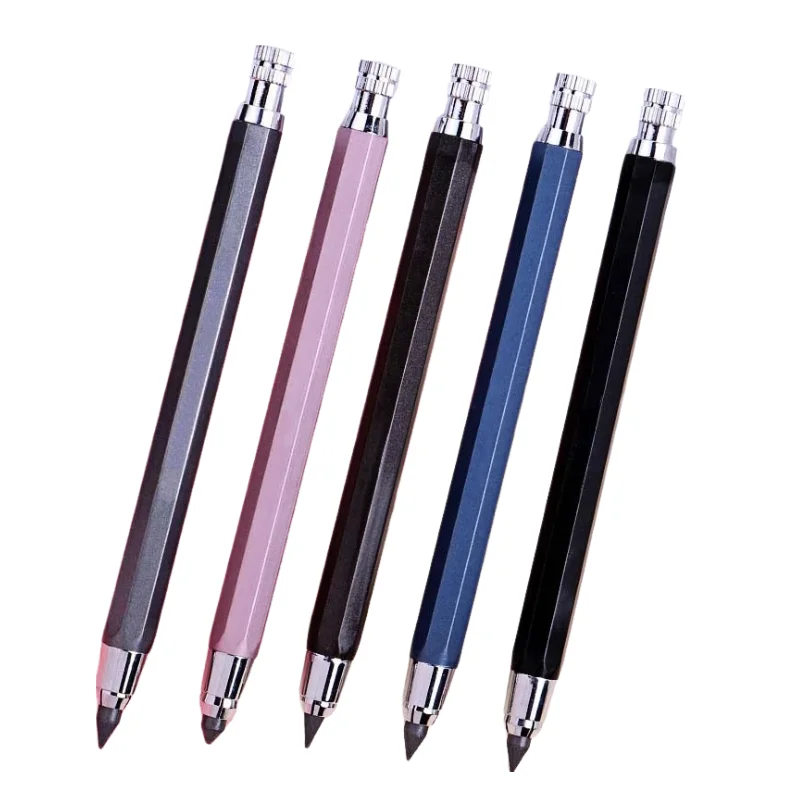 5-6mm-Metal-Mechanical-Pencil-Set-2B-4B-6B-8B-Art-Automatic-Pencils ...
