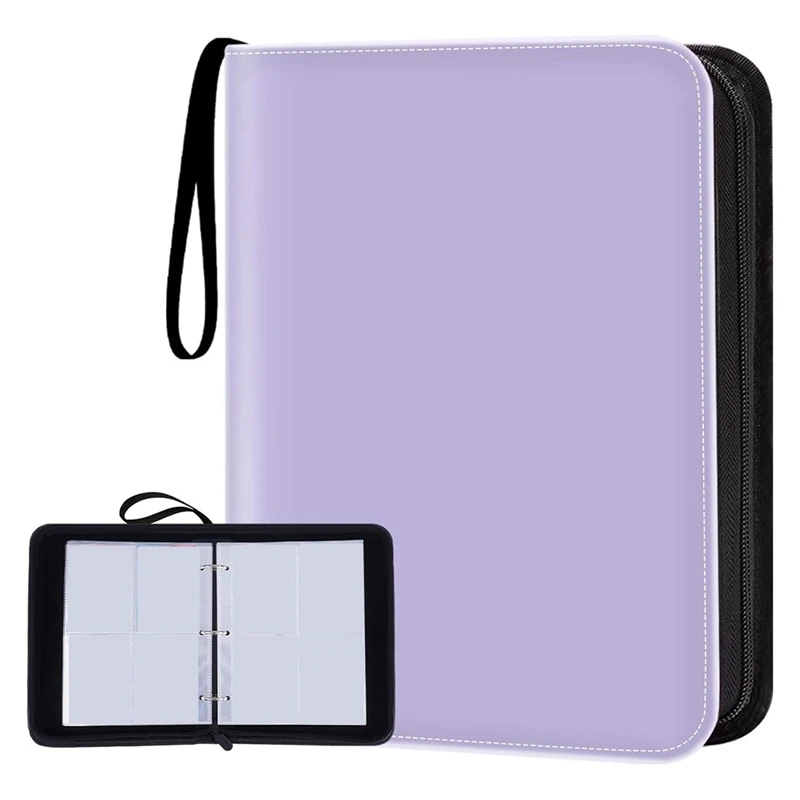 Photo-Card-Binder-With-50-4-Pocket-Card-Pages-400-Photo-Card-Holder ...