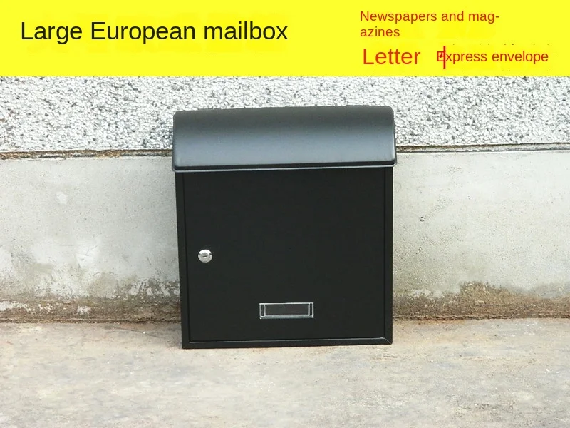 Mailboxes Large High-grade Outdoor Waterproof and Rustproof Iron Art ...
