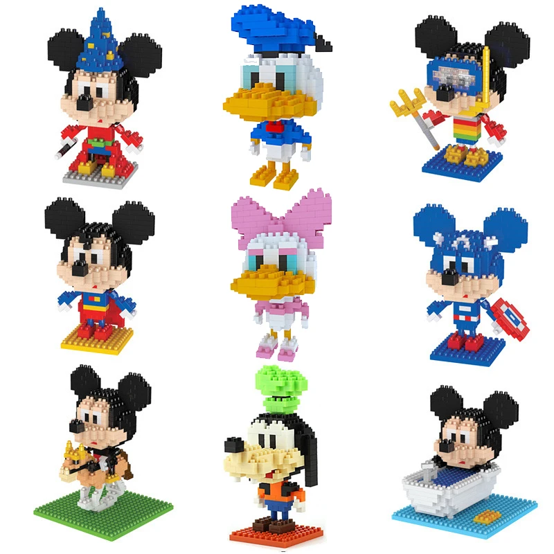 Disney-Micro-Building-Blocks-Mickey-Minnie-Mouse-Cosplay-SuperHero-DIY ...