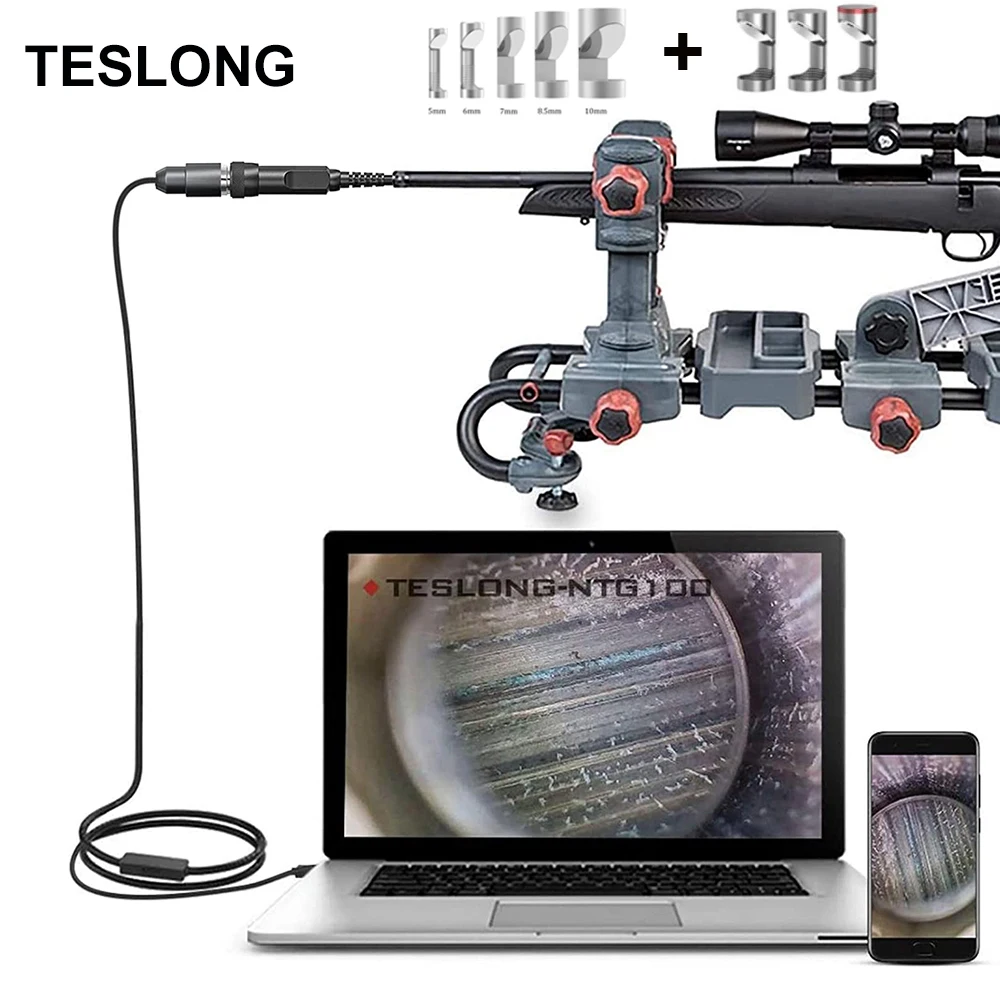 Teslong-NTG100-5mm-Lens-Rifle-Borescope-Camera-Digital-Hunting-Cleaning ...
