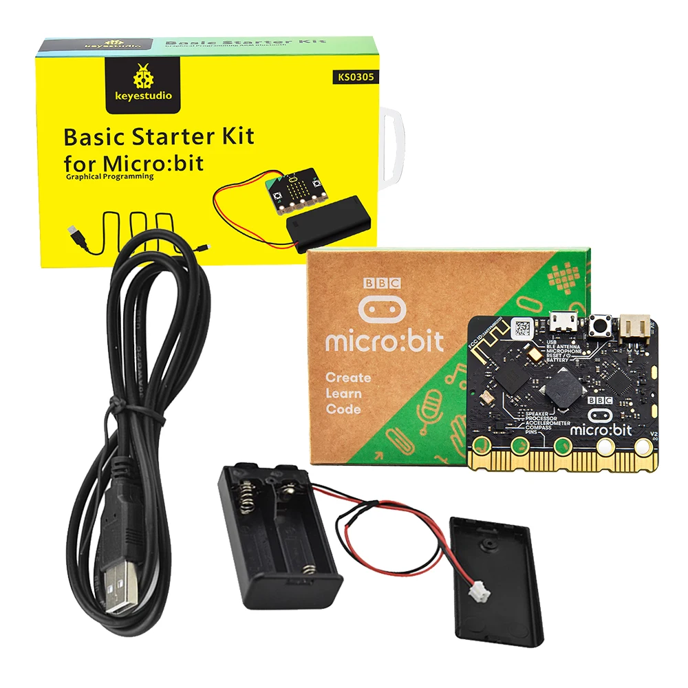 Keyestudio-Micro-bit-V2-Beginner-Basic-Starter-Kit-Diy-Kit-Electronics ...