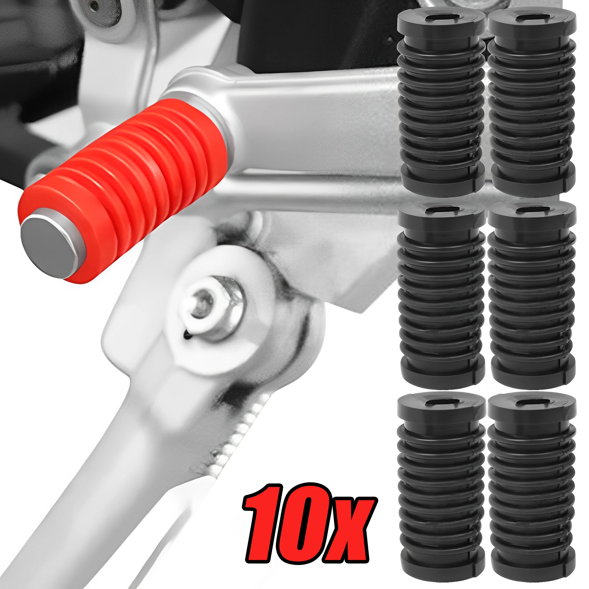 10Pcs-Motorcycle-Gear-Shift-Lever-Foot-Pad-Pedal-Rubber-Cover-Non-Slip ...
