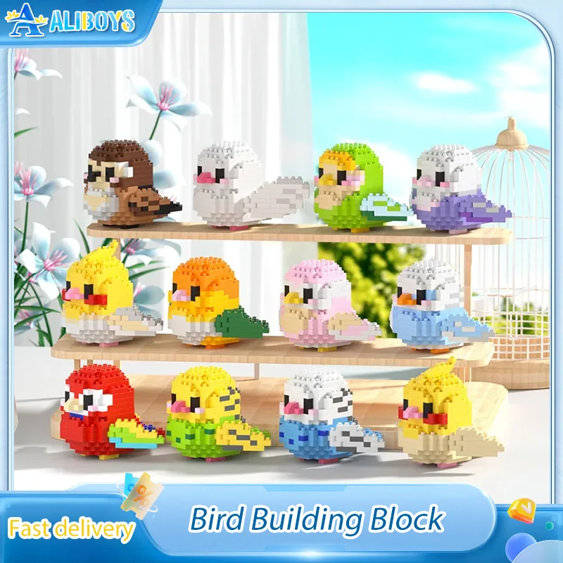 DIY-Mini-Cute-Bird-Building-Block-Brick-Series-Creative-Cockatiel ...