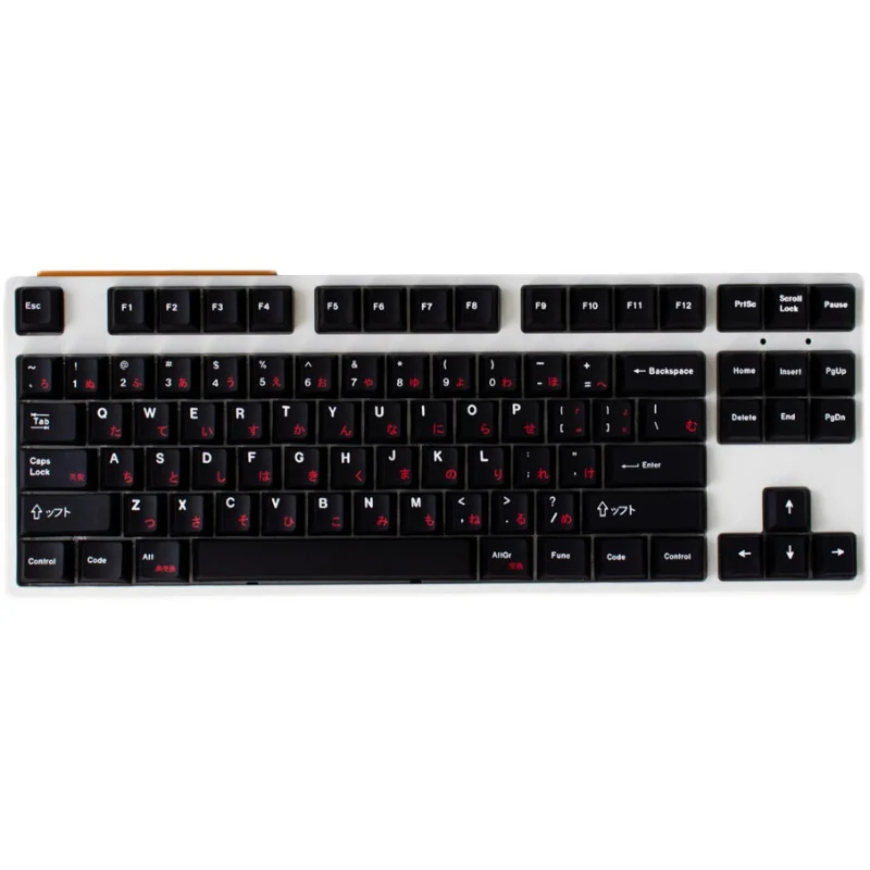 Gmk Wob Red Cyrillic Keycaps For Mechanical Keyboard Black Color Cherry ...