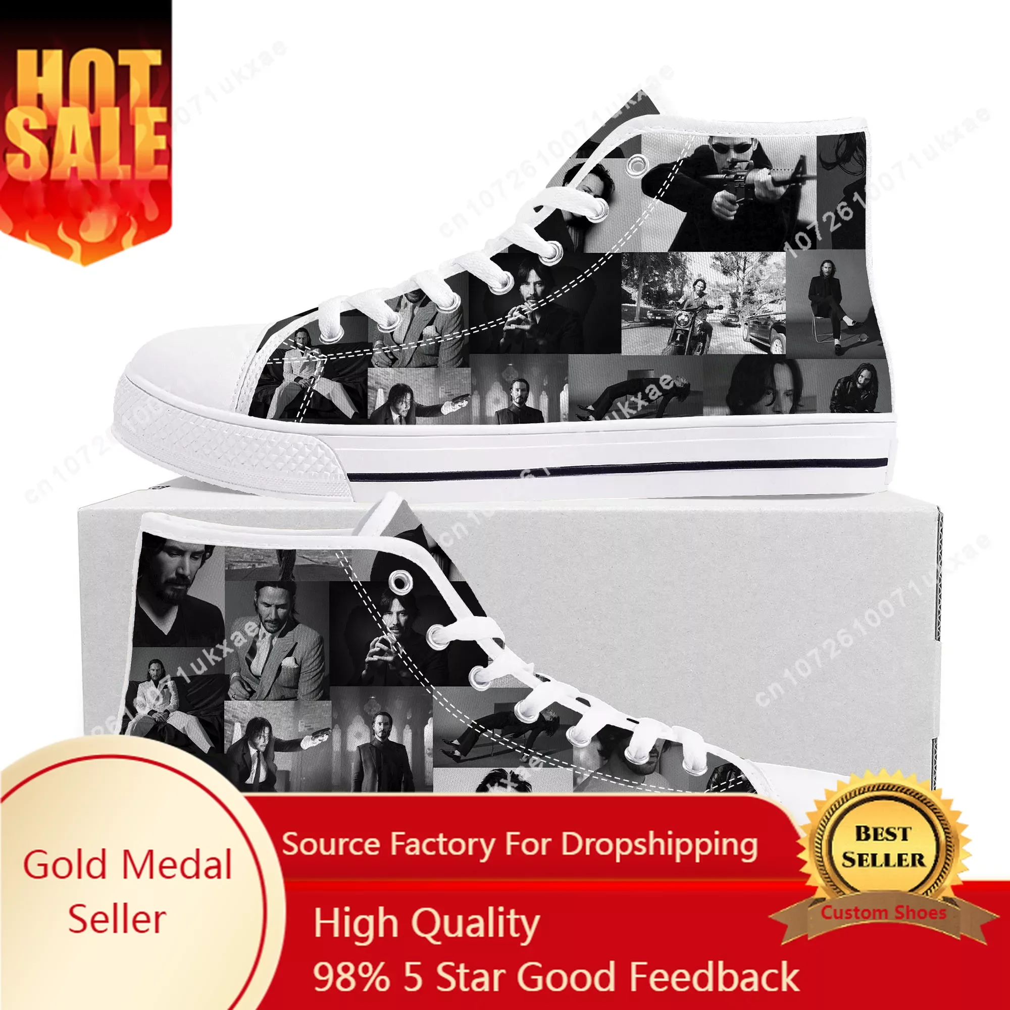 Keanu-Reeves-High-Top-Sneakers-Mens-Womens-Teenager-Canvas-High-Quality ...