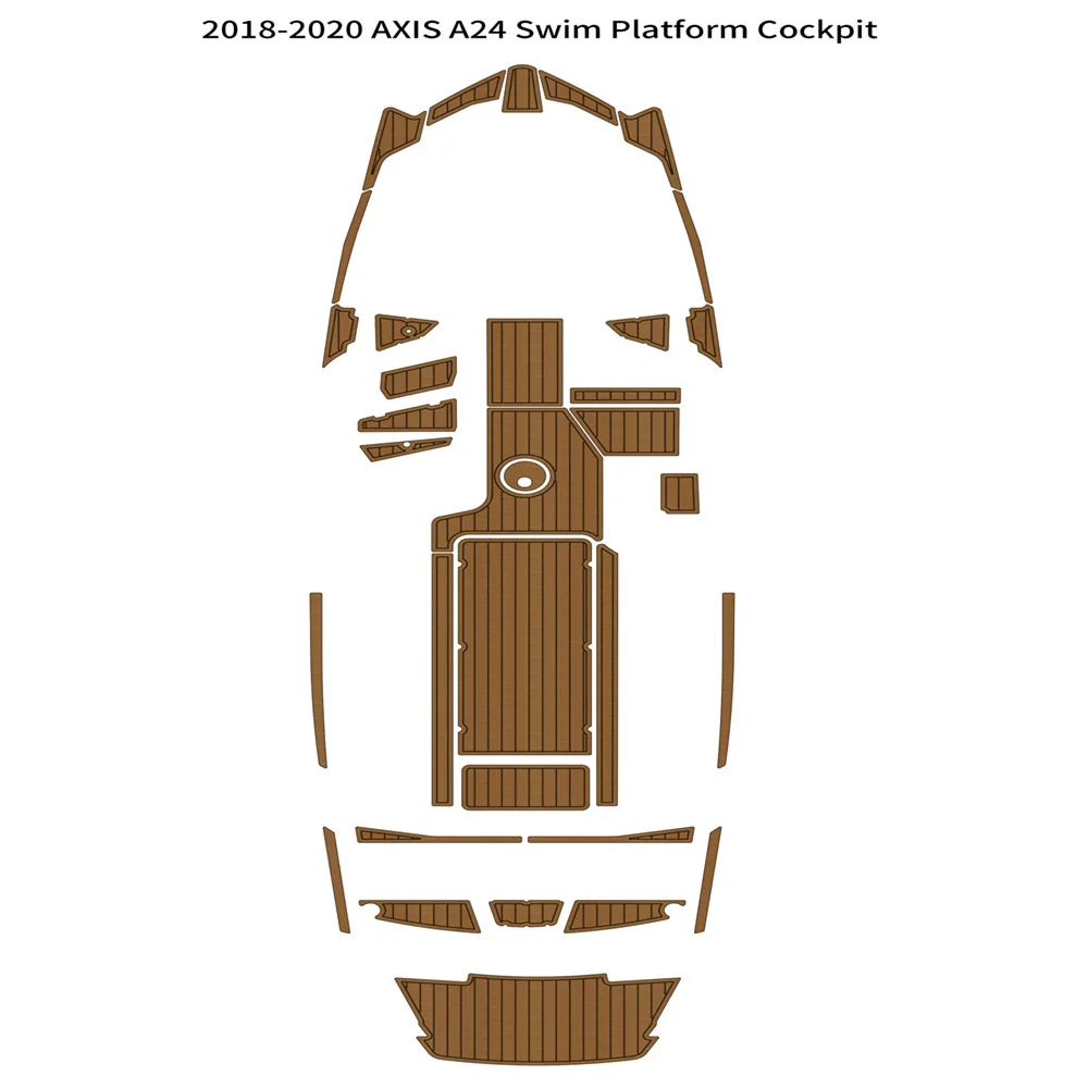 2018 2020 AXIS A24 Swim Platform Cockpit Pad Boat EVA Foam Teak Deck ...