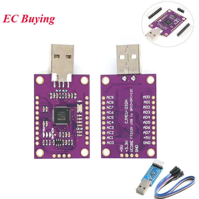 CJMCU USB JTAG UART FIFO SPI I2C IIC 고속 다기능 FT232H 직렬 포트 모듈 CP2104|반도체 집적회로| - AliExpress