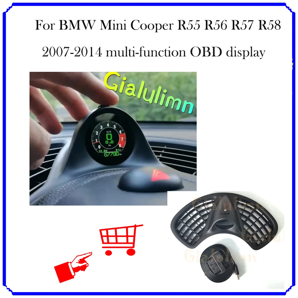 Gialulimn für BMW Mini Cooper R55 R56Dashboard Wasser Temperatur Zeit ...