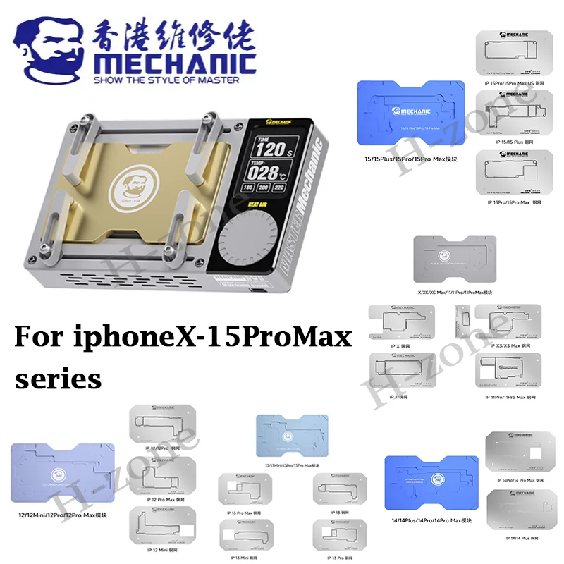 MECHANIC-HEAT-AIR-Preheating-Platform-For-iPhone-X-15-PM-Motherboard-Layered-Chip-BGA-Stencil ...