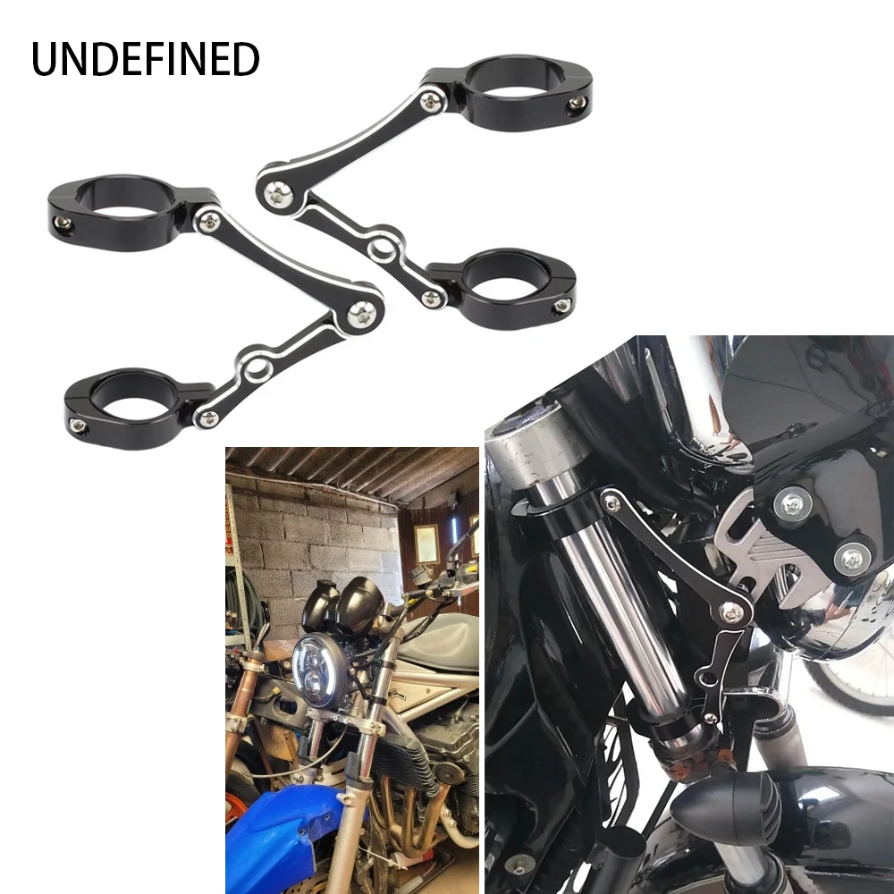 Motorcycle-Headlight-Bracket-Mount-Clamp-39mm-41mm-CNC-Fork-Tube ...