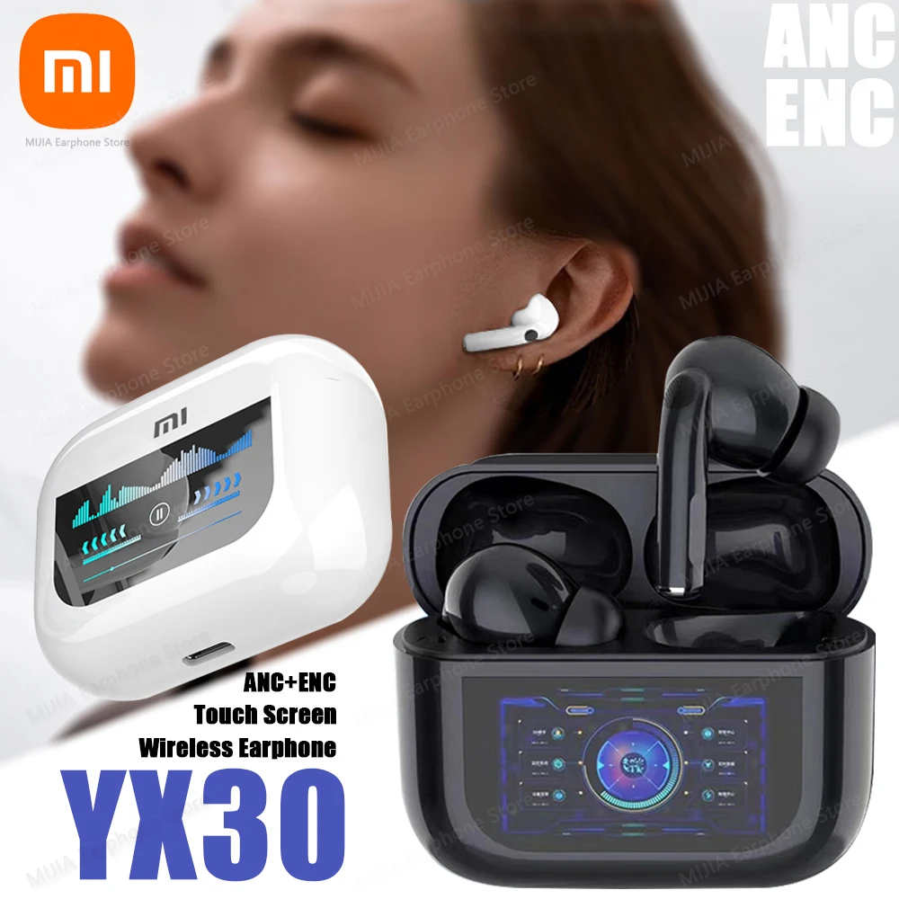 XIAOMI-New-Touch-Screen-Headphone-YX30-Wireless-Bluetooth-Earbuds ...