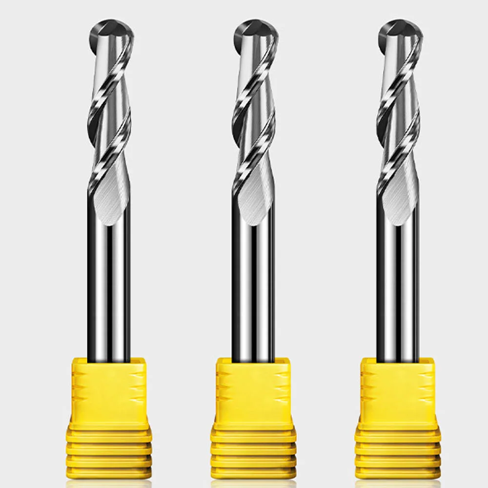 Vsharp Ball Nose End Mill 4mm 6mm 8mm Shank Diameter 2 Flutes Tungsten ...