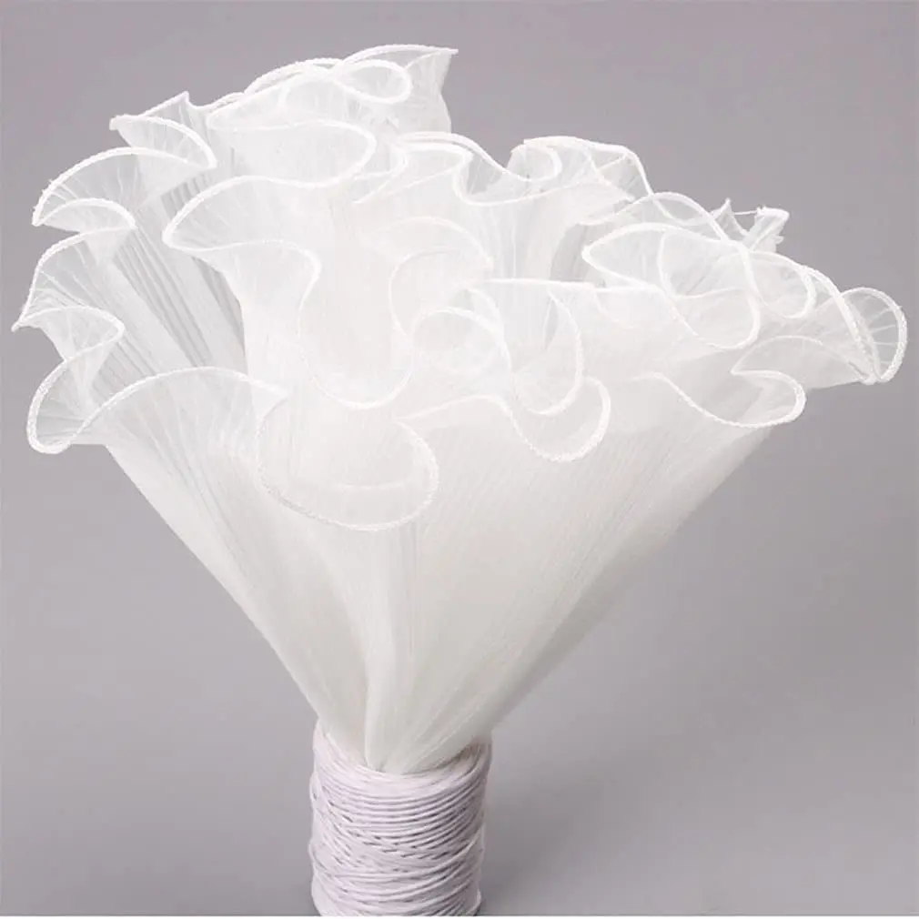 White-Floral-Packaging-for-Bouquets-Including-Decorative-Mesh-Wrapping ...