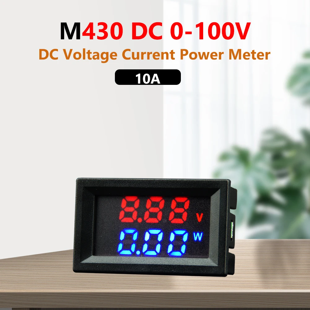 M430-DC-0-100V-10A-50A-100A-Digital-Voltmeter-Ammeter-Dual-LED-Display ...