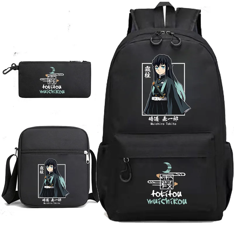 Anime Demon Slayer Muichiro Tokito Backpack For Teenager, 60% OFF