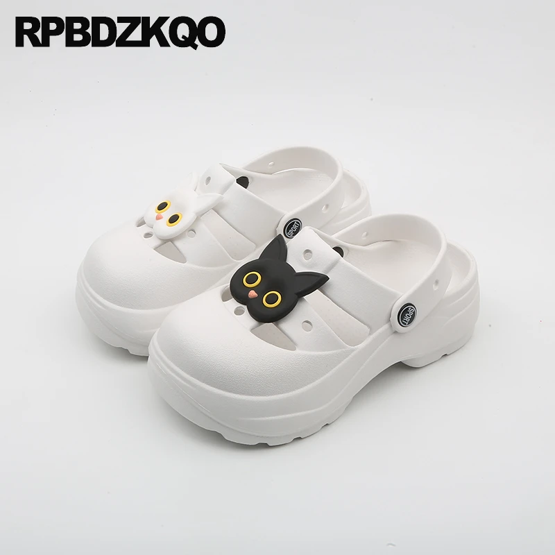 EVA-Injection-Half-Shoes-Slides-Thick-Sole-Garden-Women-Sandals-Closed ...
