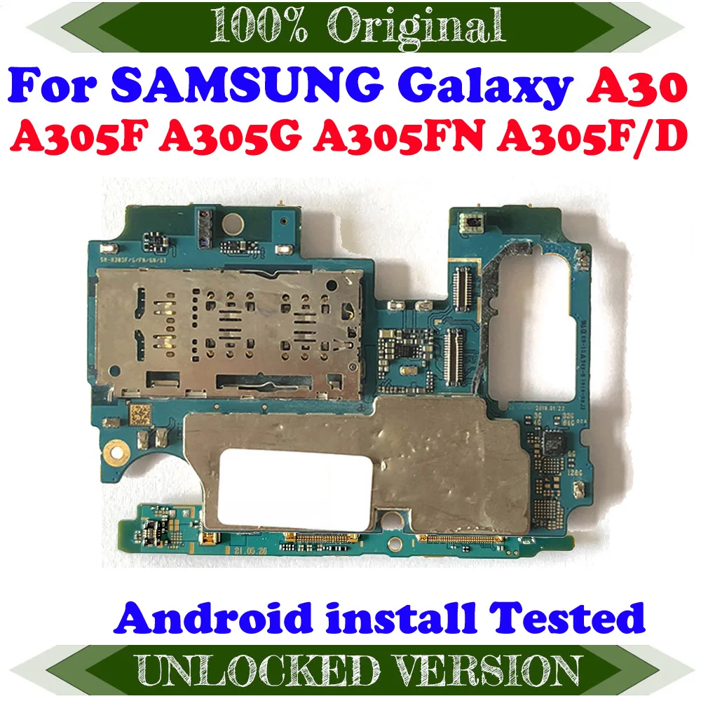 Placa-base-Original-desbloqueada-para-Samsung-Galaxy-A30-A305F-A305F-D ...