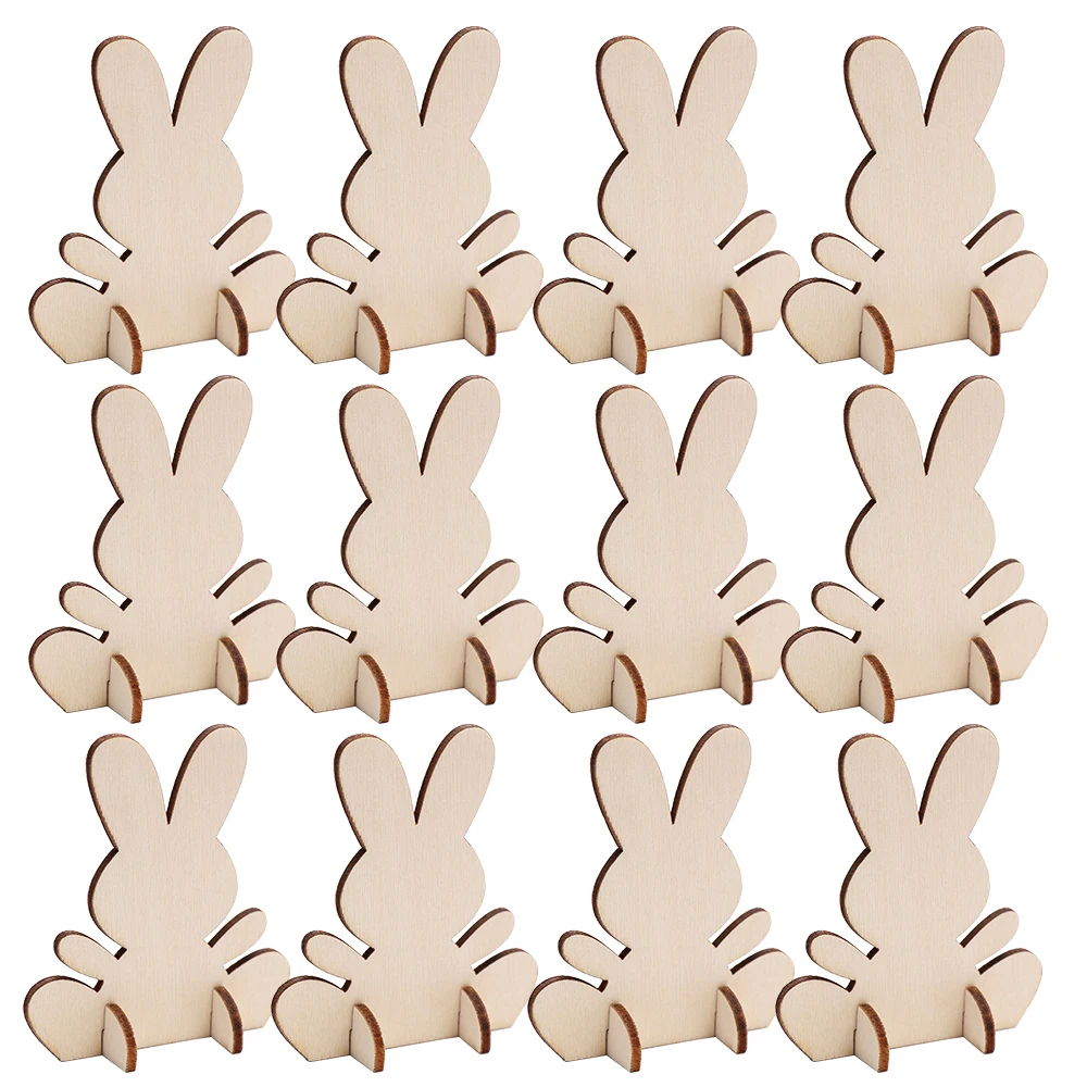 4-10pcs-Wooden-Easter-Rabbit-Ornament-2-Size-Rabbit-Crafts-For-Home ...