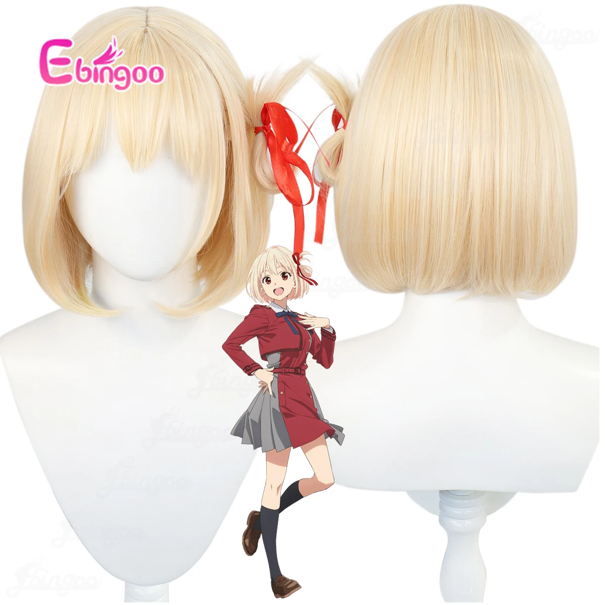 Ebingoo-Synthetic-Nishikigi-Chisato-Cosplay-Wig-Anime-Lycoris-Recoil ...