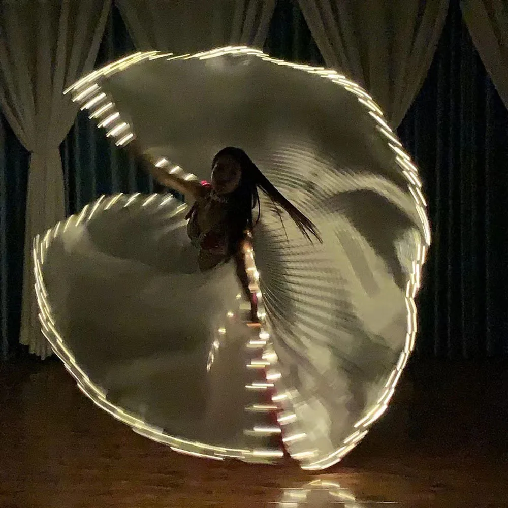 Led-Luminous-Belly-Dance-Wings-Show-Props-Fluorescent-Dance-Yellow ...